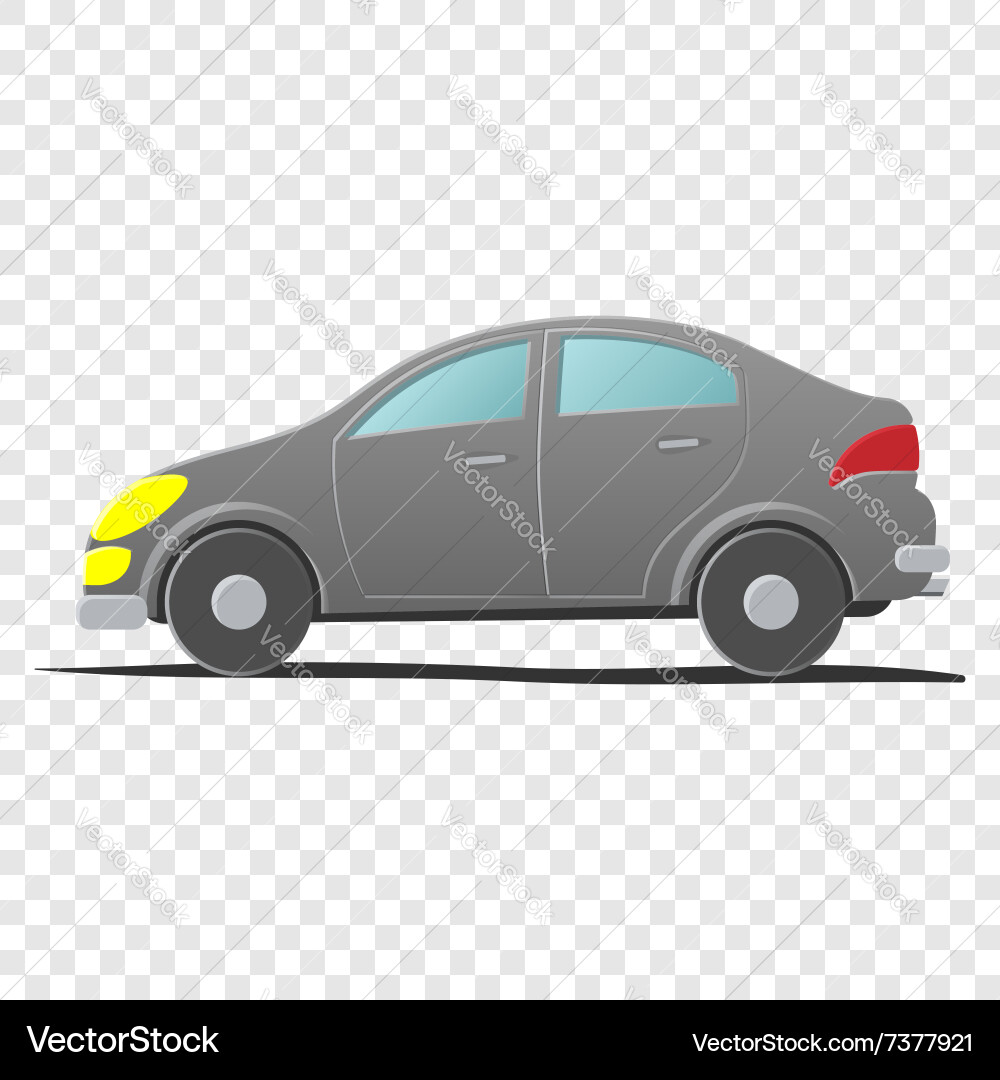 Hatchback car cartoon Royalty Free Vector Image