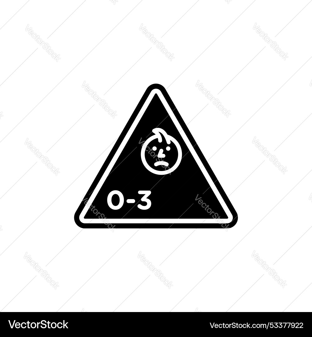 Alter Warnzeichen Symbol gesetzt Vorsicht Vektorbild