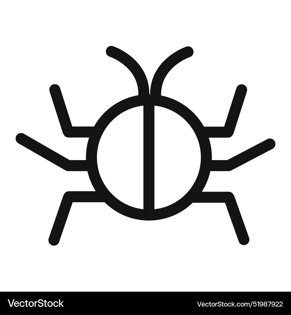 Insect bug icon for software development Vector Image