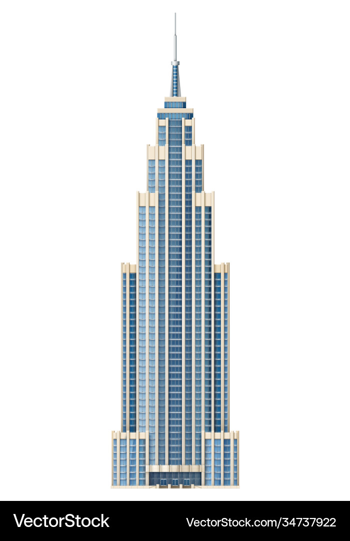 Modern Skyscraper - Glass Facade Royalty Free Vector Image
