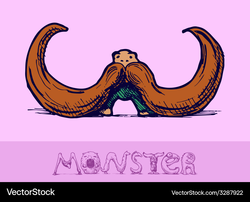 Monster font Royalty Free Vector Image - VectorStock