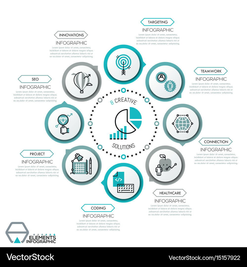 Simple infographic design template Royalty Free Vector Image
