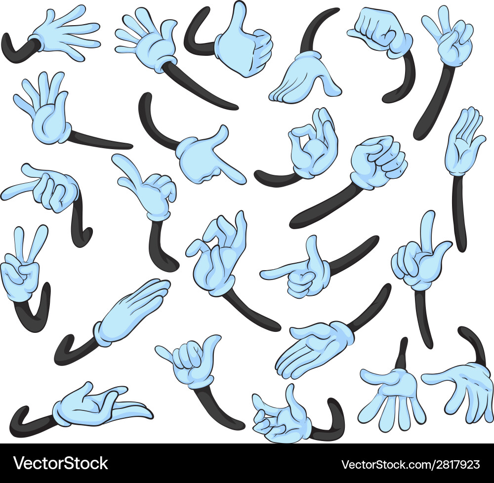 Hand gesture Royalty Free Vector Image - VectorStock