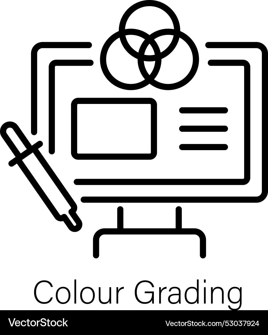 Colour grading Royalty Free Vector Image - VectorStock