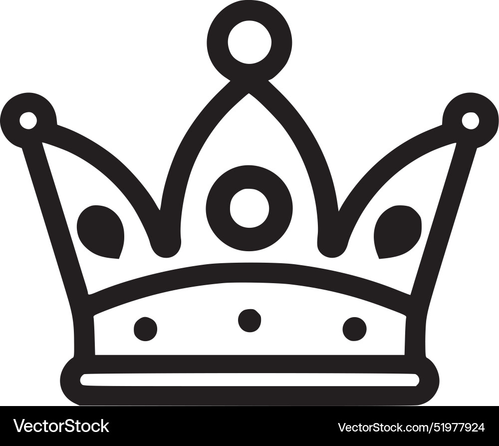 Coronation - minimalist and flat logo Royalty Free Vector