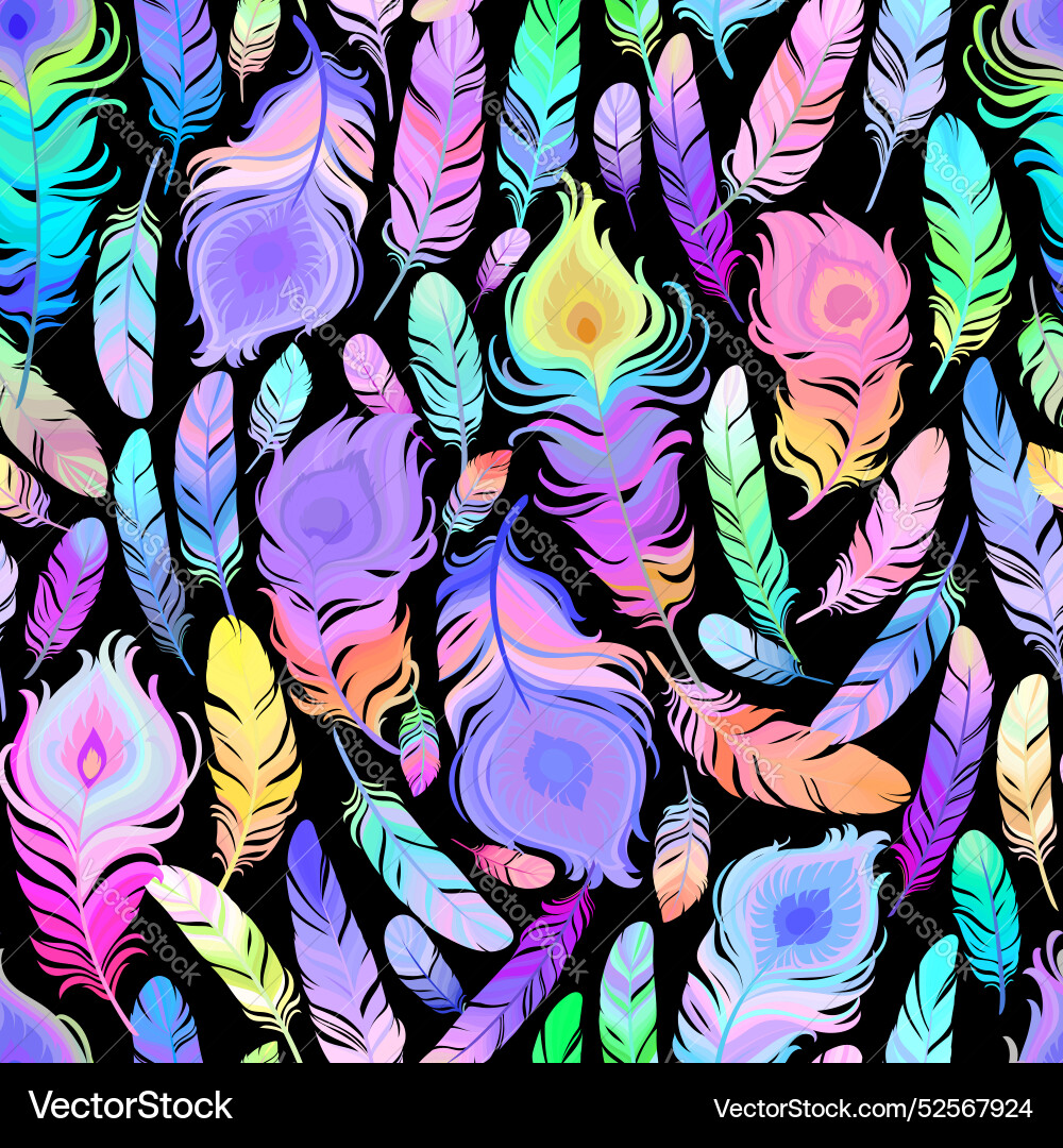 Cute pattern of multi-colored bright drawn Vector Image