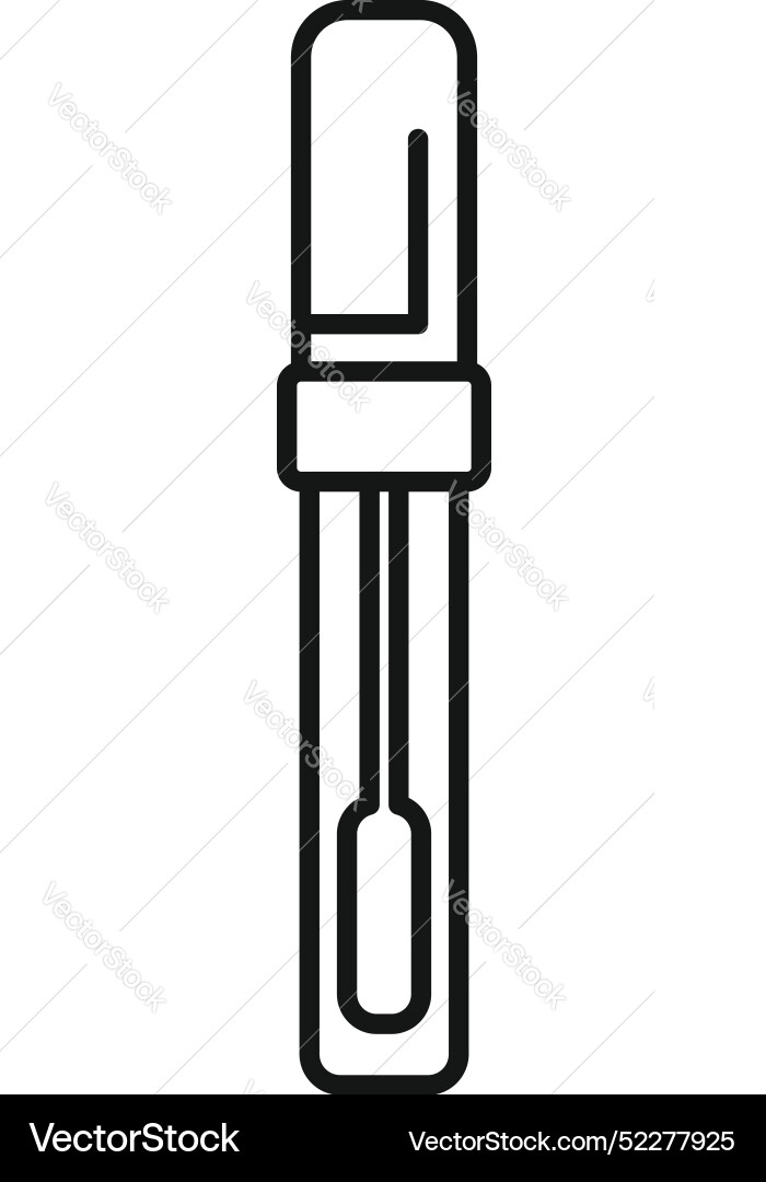 Chemical test tube icon representing science Vector Image