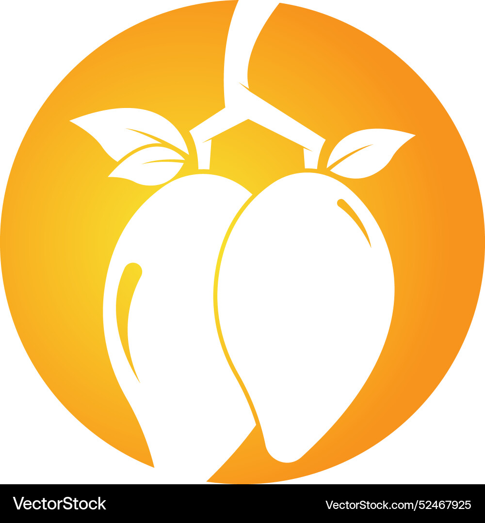 Mango logo Royalty Free Vector Image - VectorStock