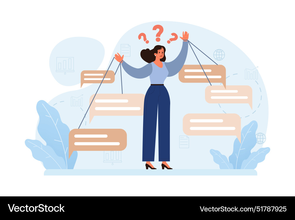 Manipulation psychological control method Vector Image