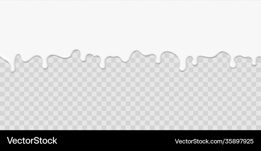 Realistic yogurt dripping milk yoghurt liquid Vector Image