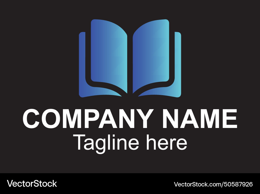 Book logo Royalty Free Vector Image - VectorStock