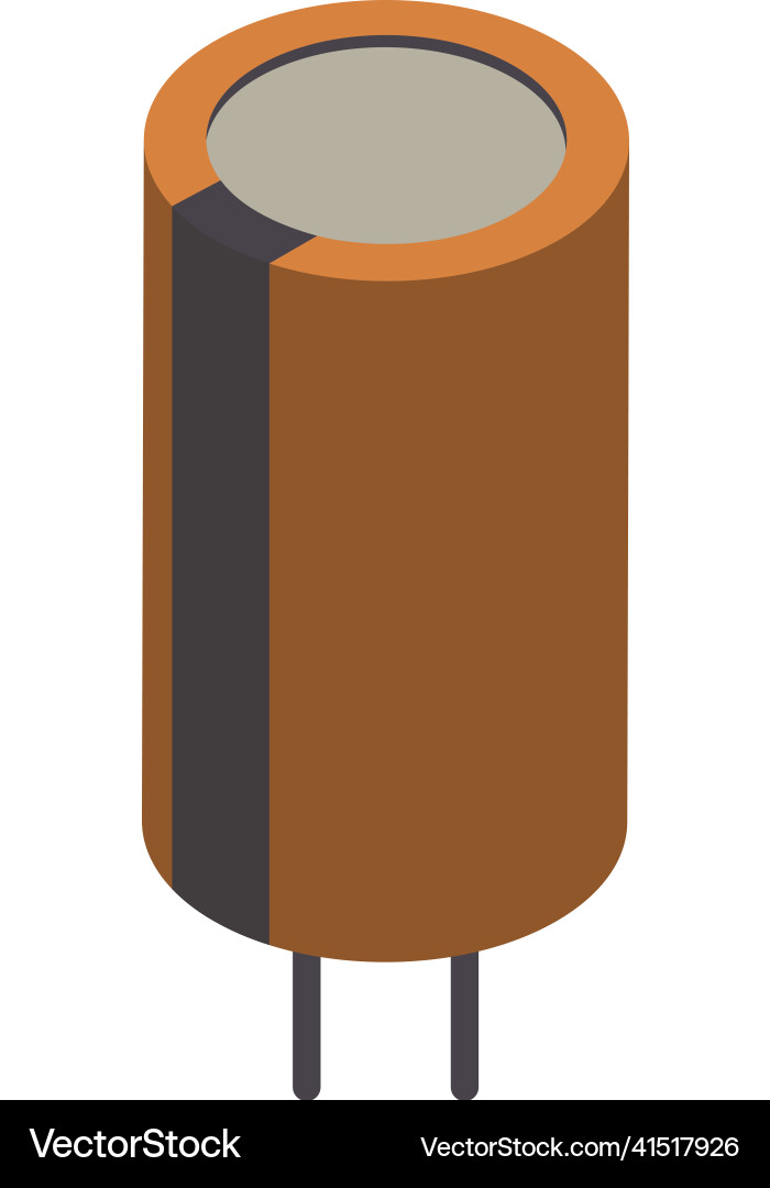 Isometric circuit component Royalty Free Vector Image