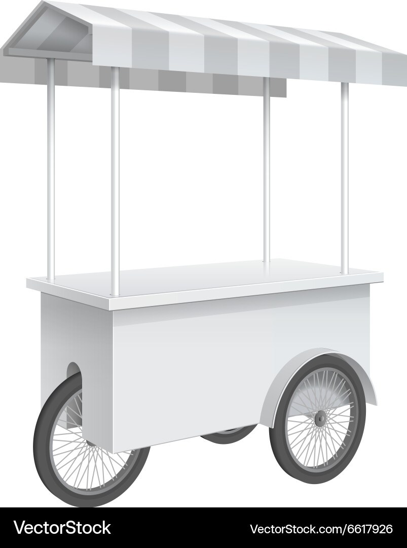 Promotion counter retail trade stand Royalty Free Vector