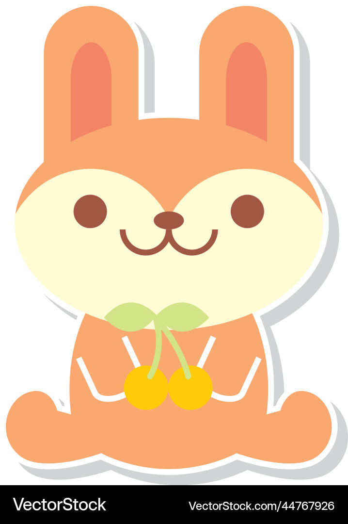 Rabbit free Royalty Free Vector Image - VectorStock