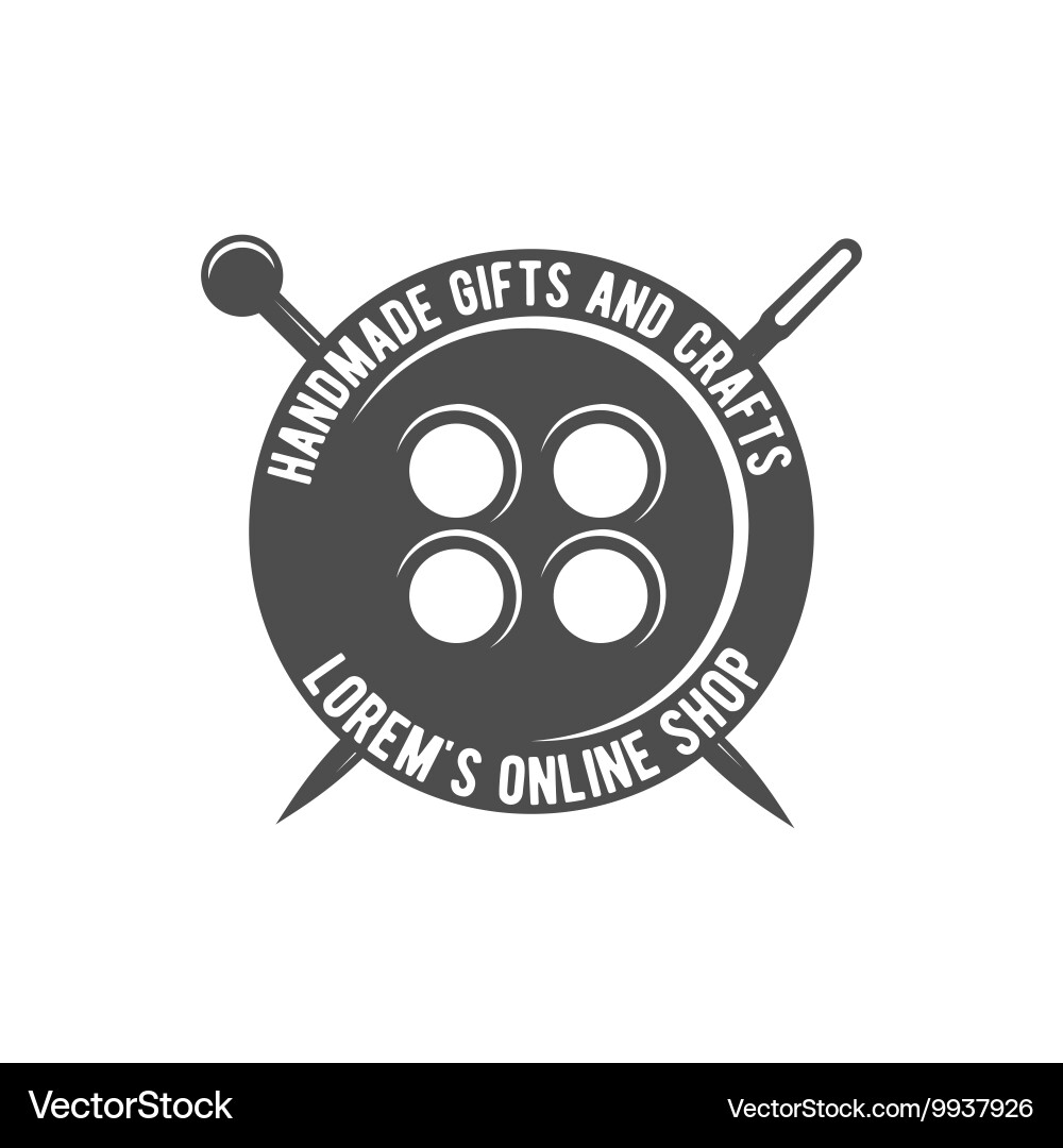 Vintage tailor label badge and design element Vector Image