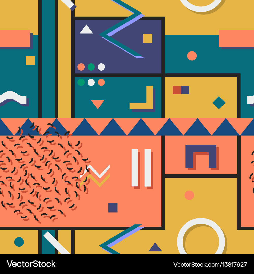 Abstract pattern with geometric shapes Royalty Free Vector