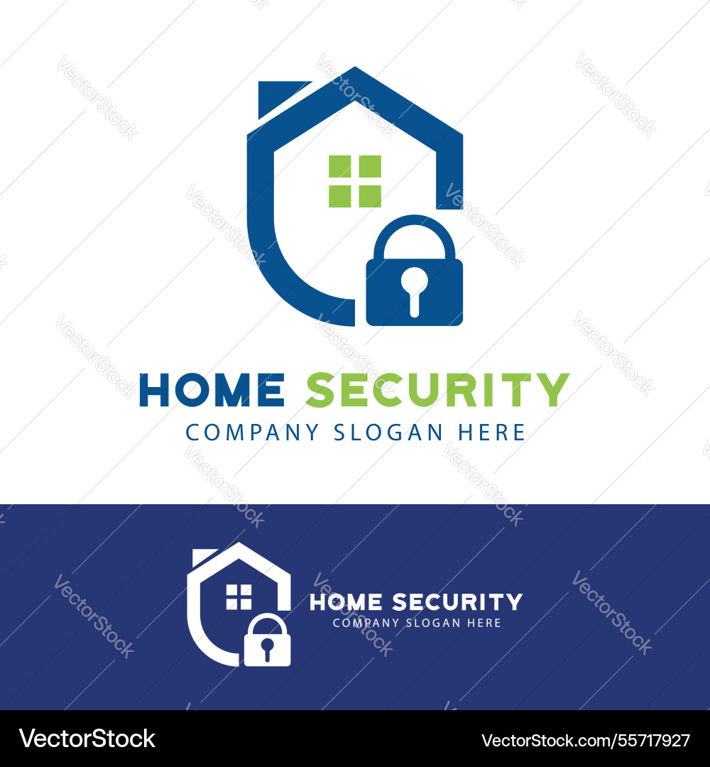 Home security business logo design template Vector Image