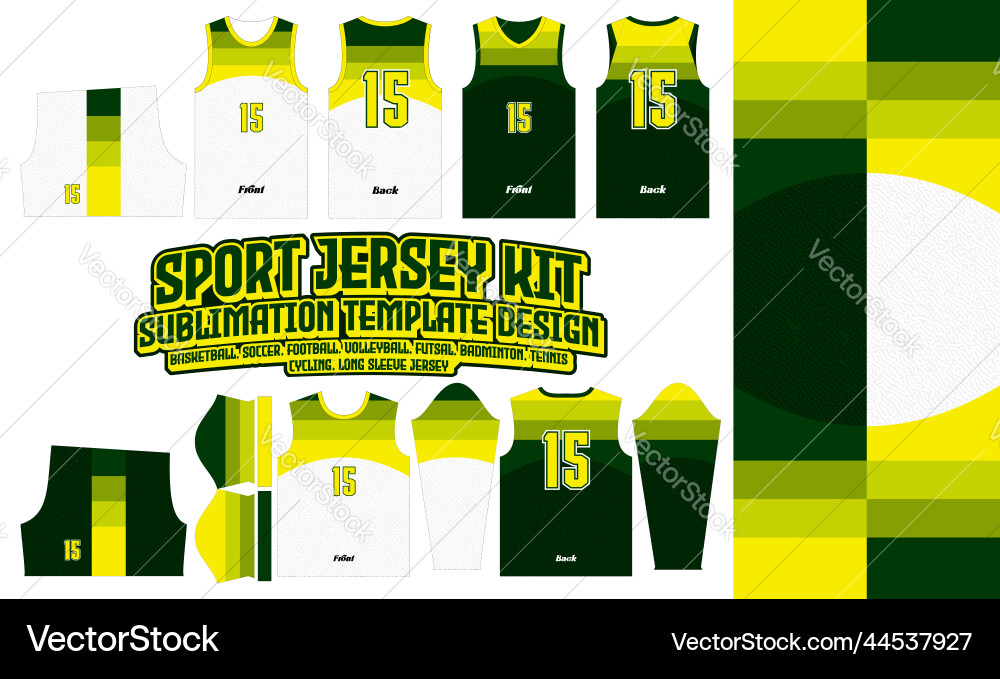 Jersey stripe sport wear sublimation pattern 60 Vector Image