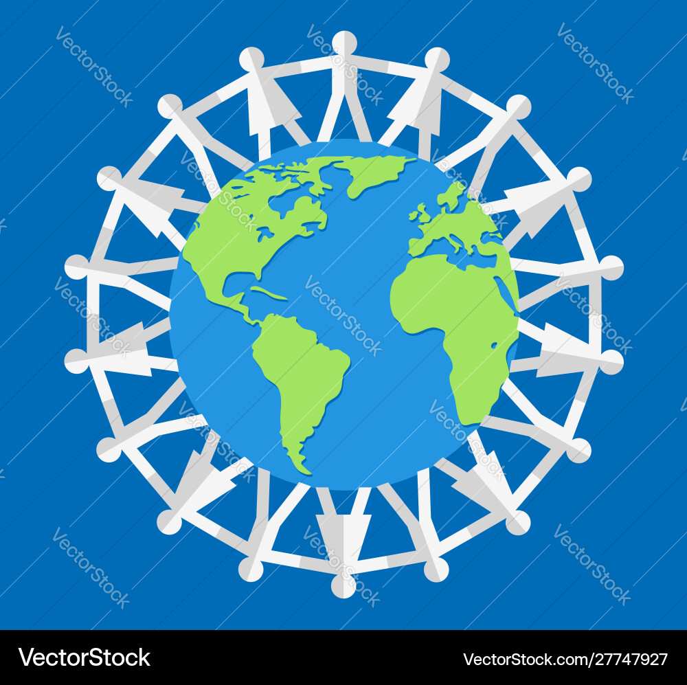 People around world Royalty Free Vector Image - VectorStock
