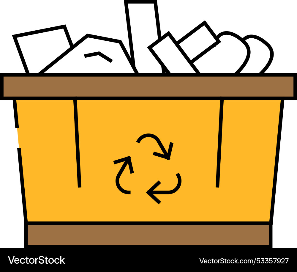 Recycle copper icon color Royalty Free Vector Image