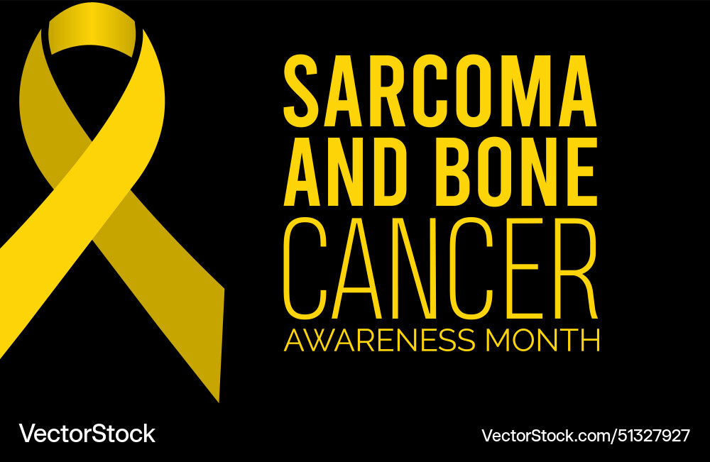Sarcoma and bone cancer awareness month Royalty Free Vector