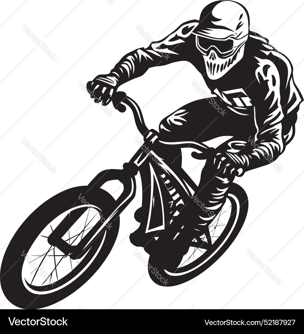 Spooky shred skeleton riding bmx design grim Vector Image