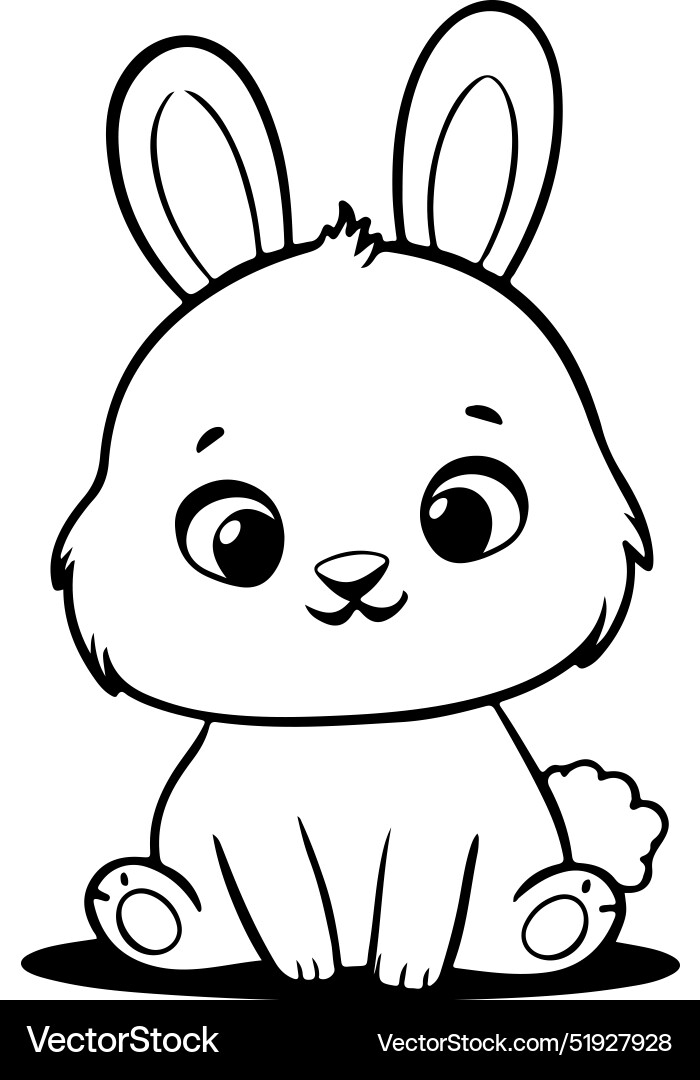 A bunny Royalty Free Vector Image - VectorStock