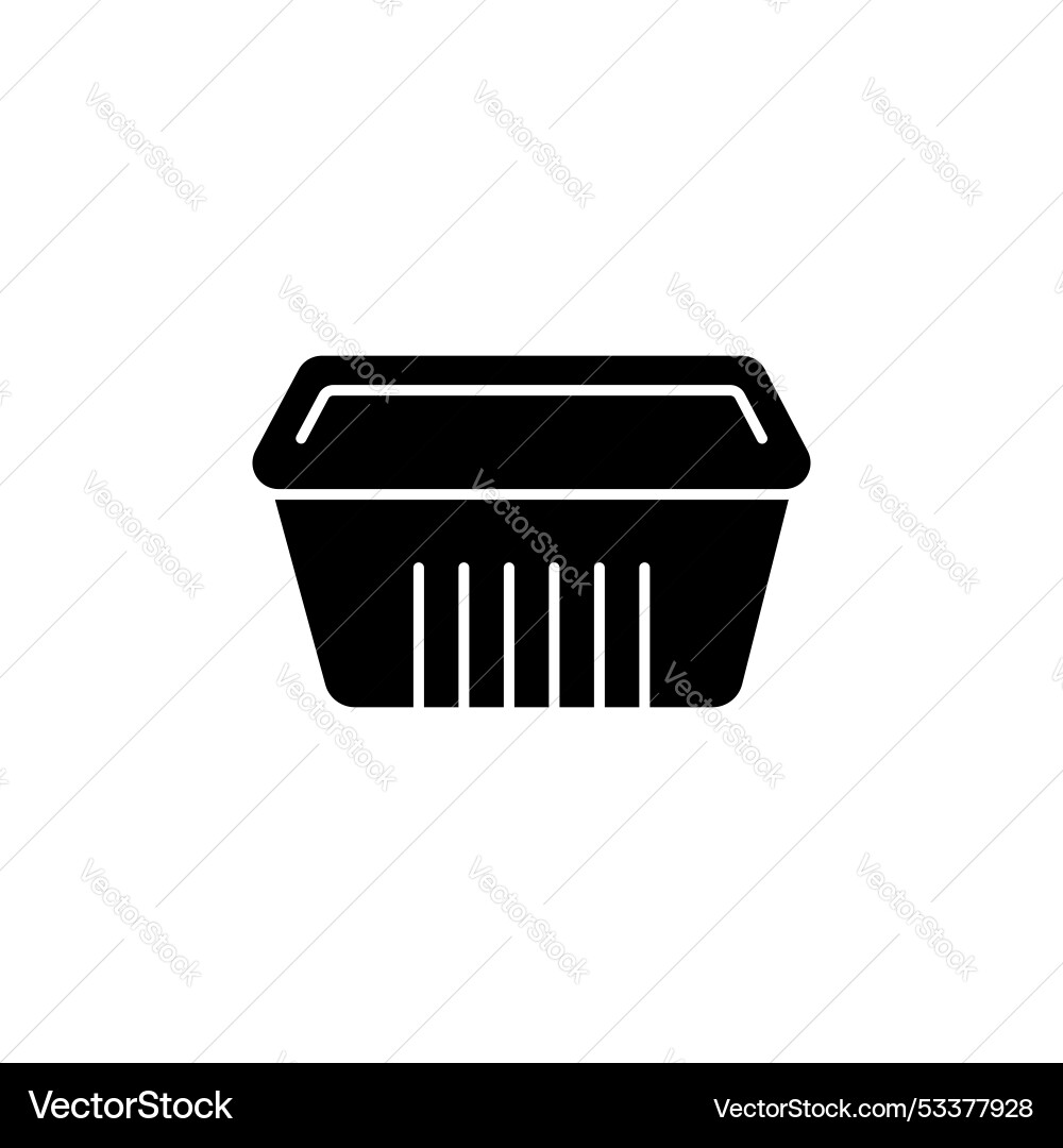Aluminum foil food container icon set Royalty Free Vector