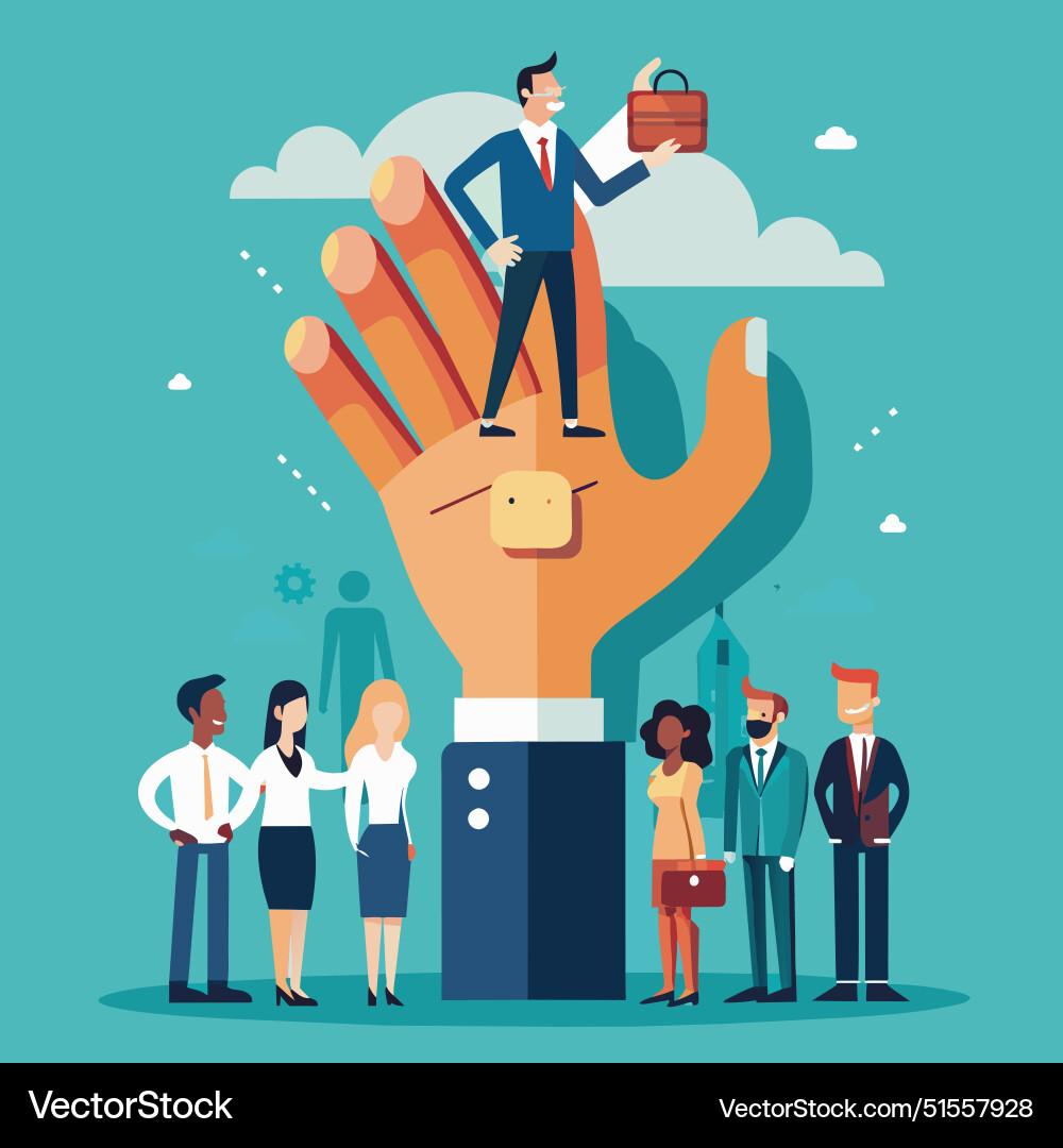 Choosing candidate for job vacancy human Vector Image