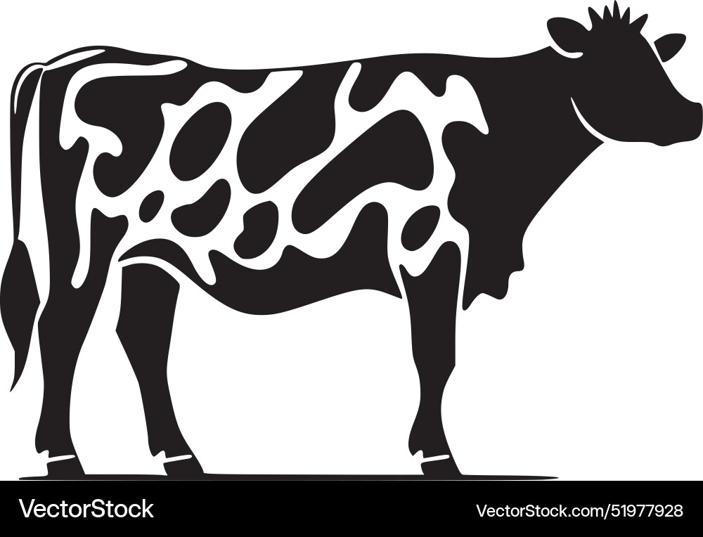 Cow - minimalist and simple silhouette Royalty Free Vector
