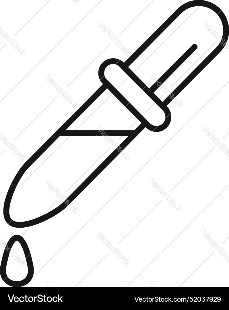 Chemical dropper dripping liquid icon Royalty Free Vector