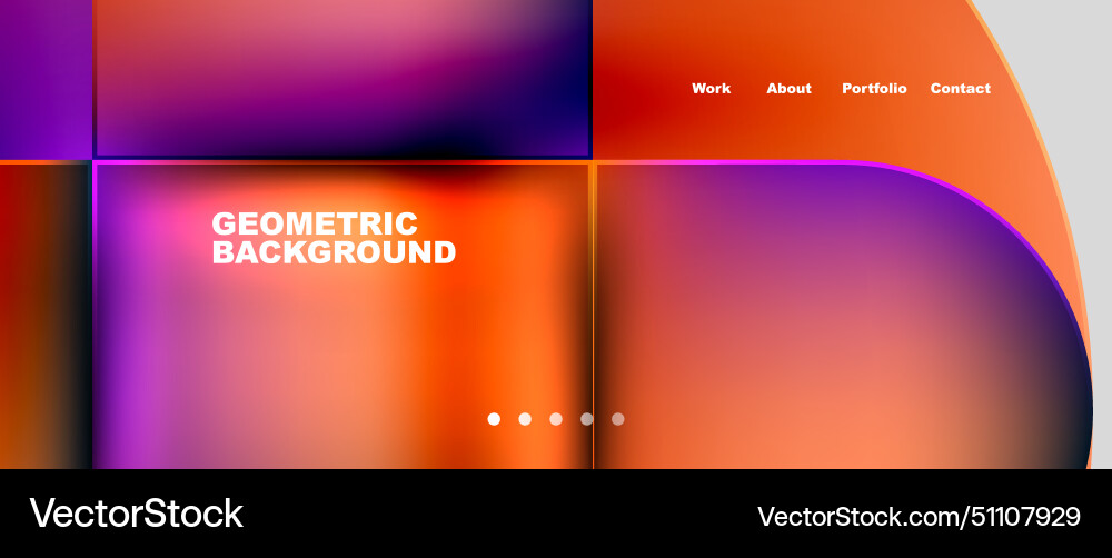 Colorful gradient background in purple orange Vector Image