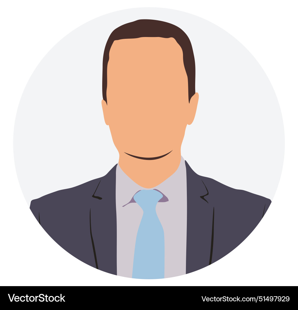 Faceless businessman portrait Royalty Free Vector Image