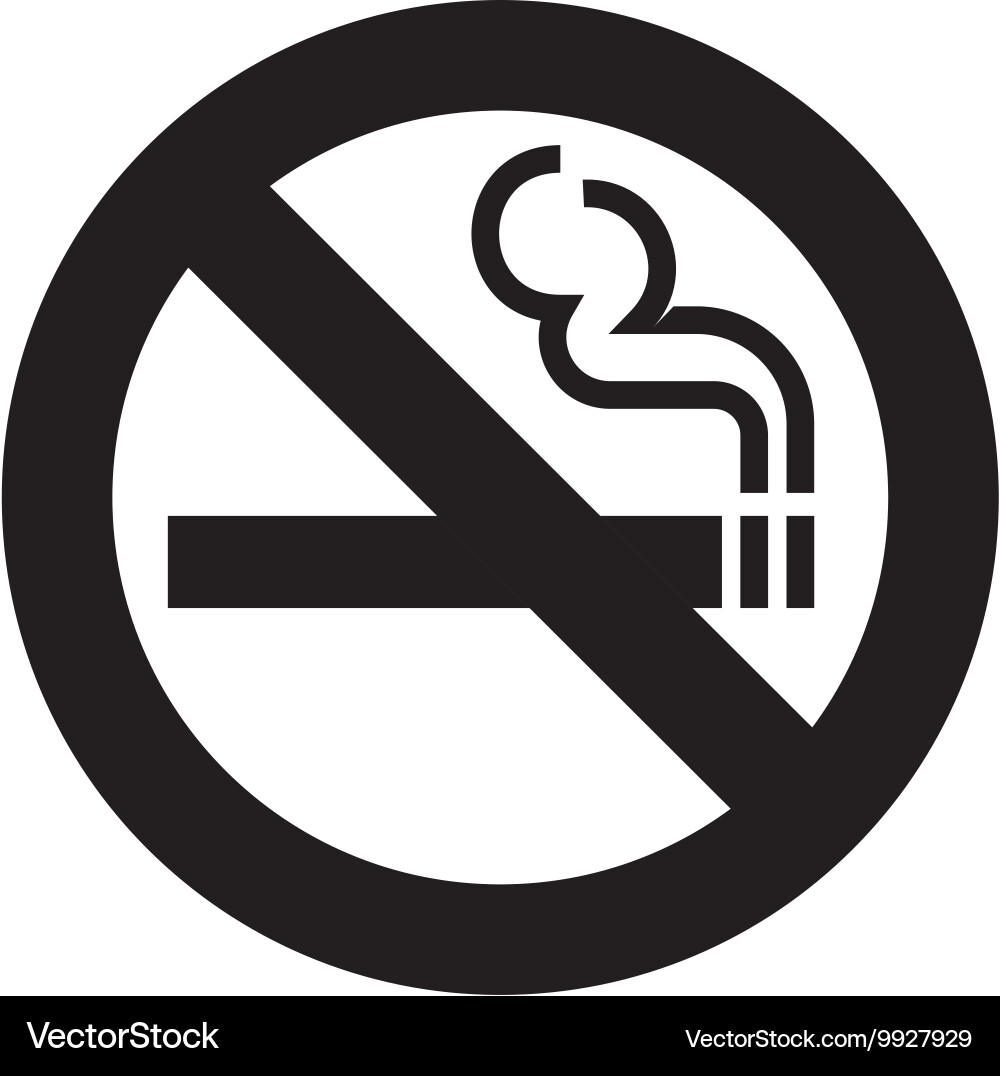 No smoking symbol Royalty Free Vector Image - VectorStock