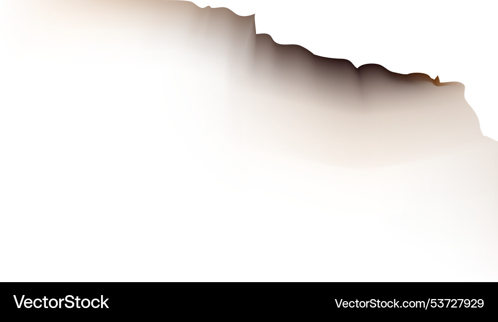 Scorched paper corner burnt texture realistic Vector Image