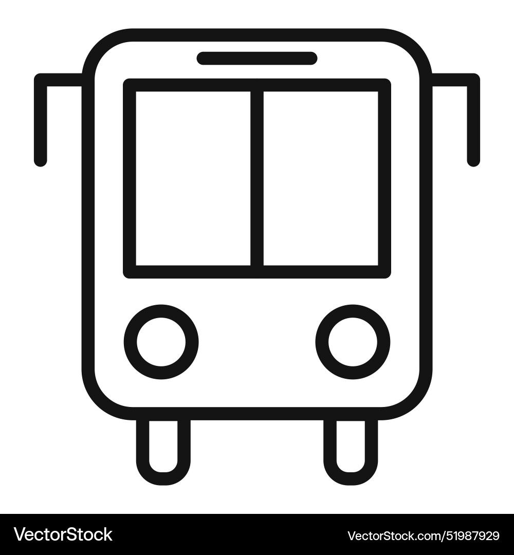 Urban bus icon perfect for public transit systems Vector Image