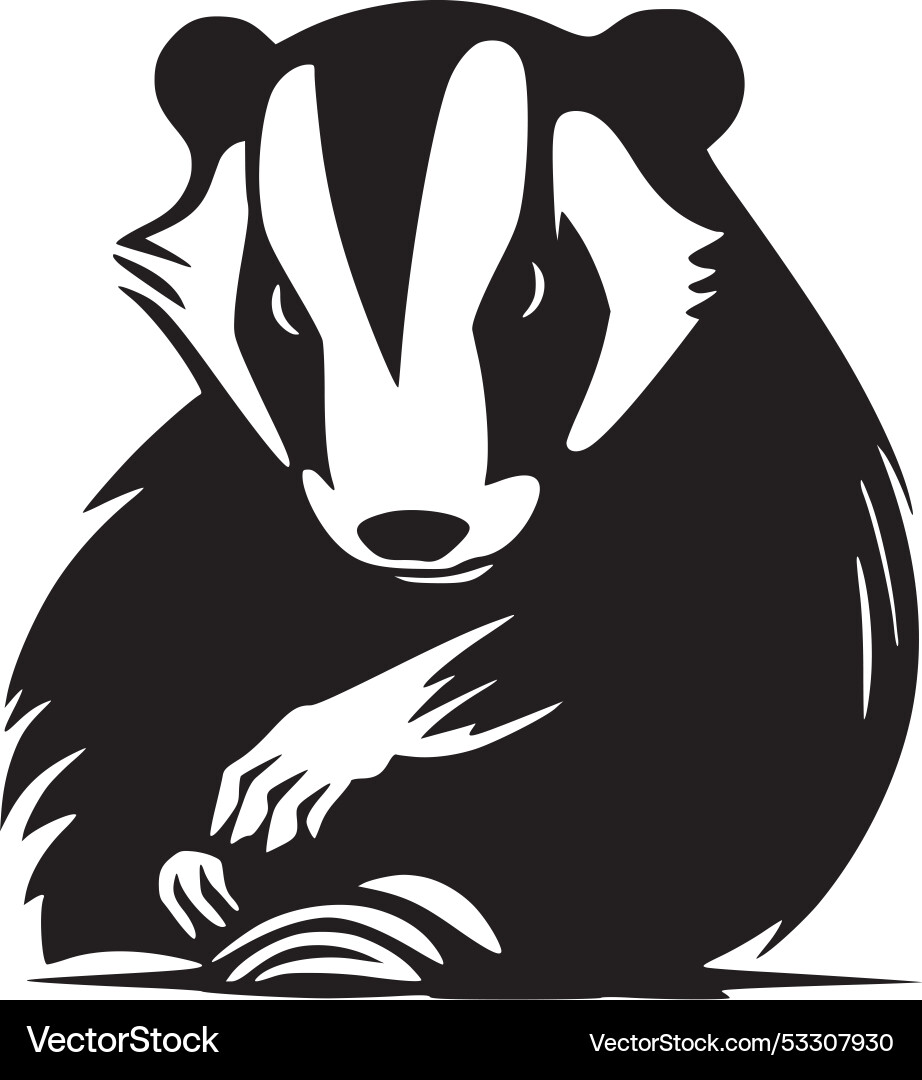 Badger - high quality logo - ideal for t-shirt Vector Image