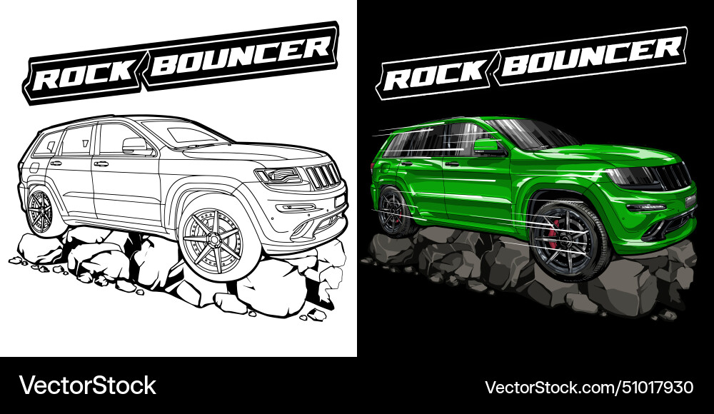 Green drag racing car with white strip Royalty Free Vector