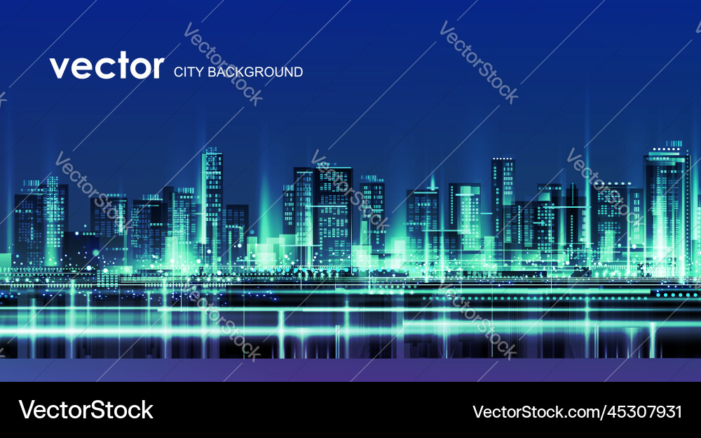 City background with architecture skyscrapers Vector Image