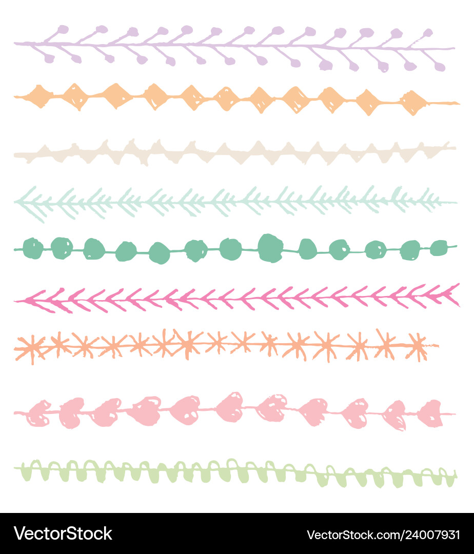 Hand drawn border Royalty Free Vector Image - VectorStock
