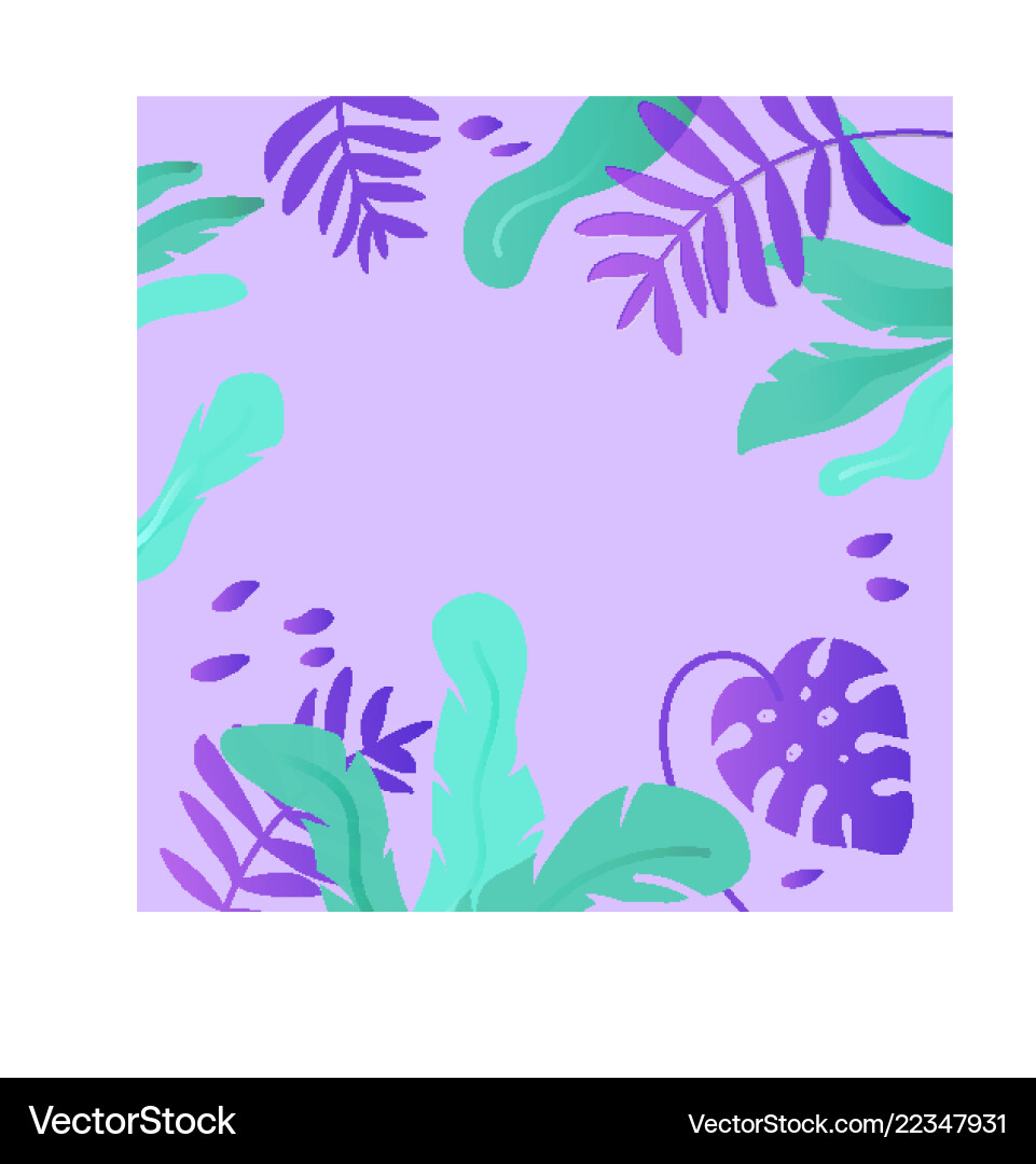Tropical Leaf Background Royalty Free Vector Image