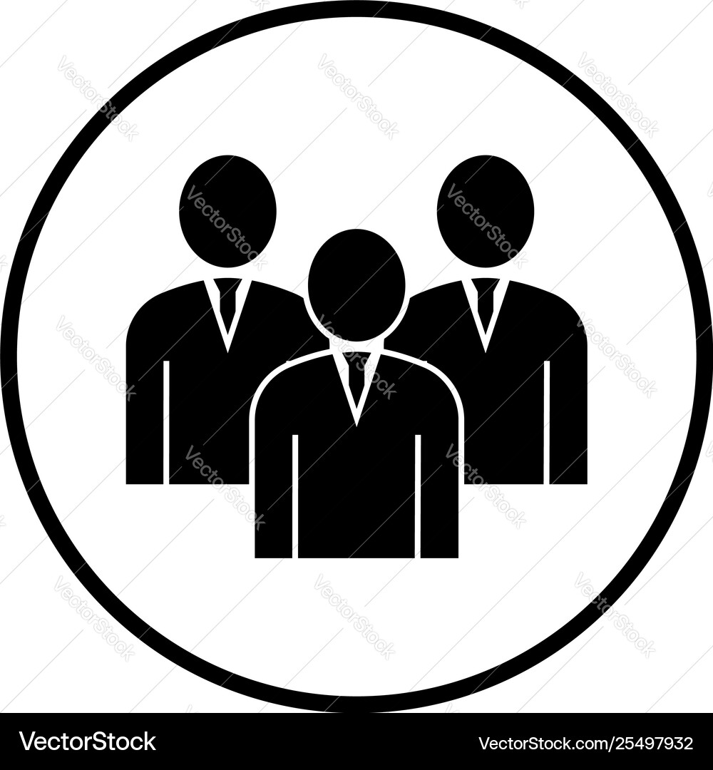 Corporate team icon Royalty Free Vector Image - VectorStock