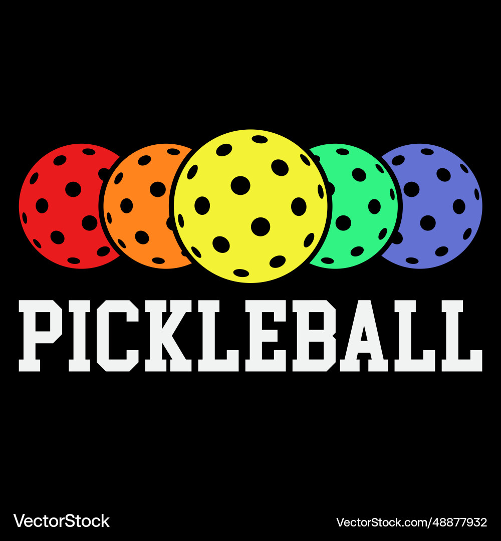 Funny pickleball t shirt Royalty Free Vector Image