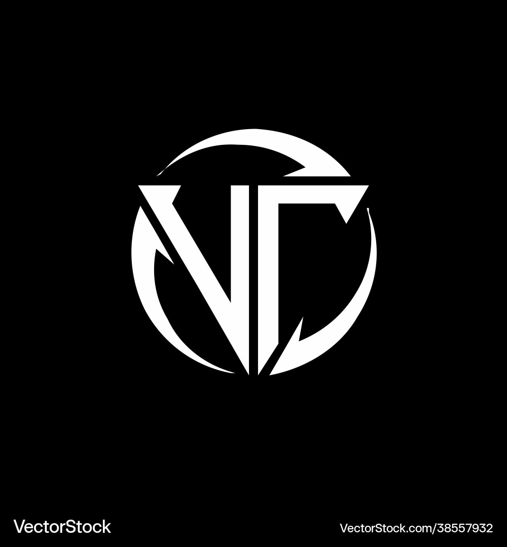 Vt logo monogram design template Royalty Free Vector Image