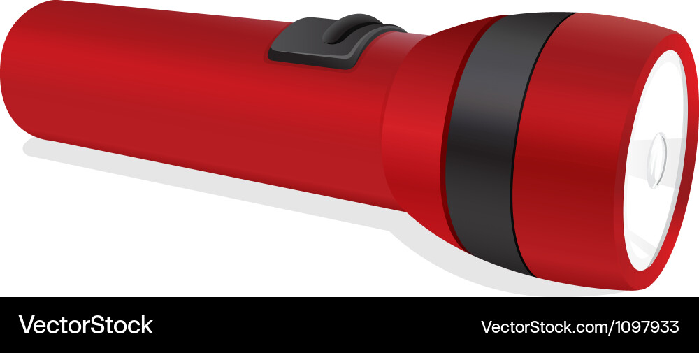 A red torch Royalty Free Vector Image - VectorStock