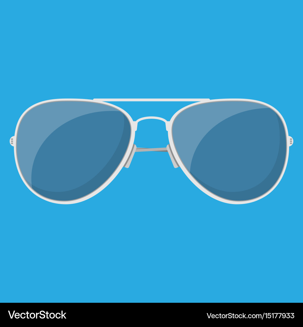 Aviator sunglasses protective eyewear Royalty Free Vector