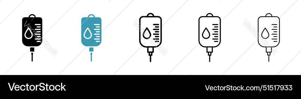 Blood transfusion icon Royalty Free Vector Image