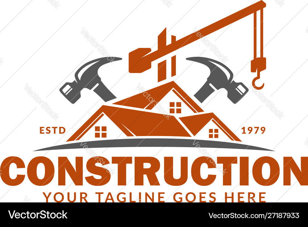 Construction logo design template suitable Vector Image