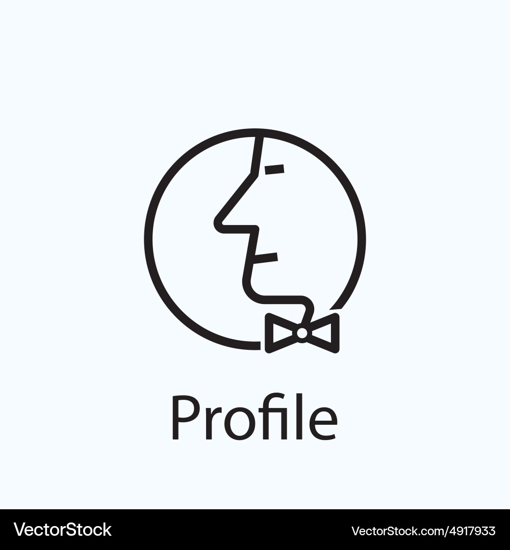 Profile Royalty Free Vector Image - VectorStock