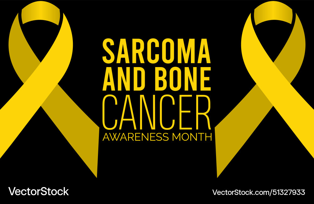 Sarcoma and bone cancer awareness month Royalty Free Vector
